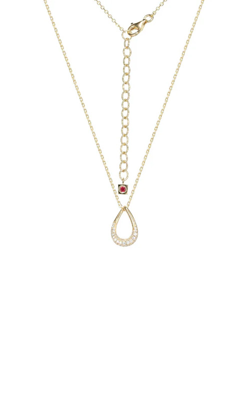 Elle Jewelry Sterling Silver Gold Plated ''Caramel'' Pear Shape CZ ...